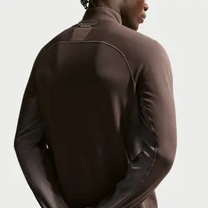 Nike Dri-fit Mid-layer 1/4-zip Trail Running Top - Brown