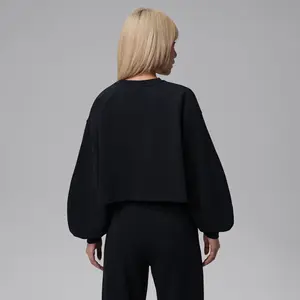 JORDAN Flight Fleece Mod-crop Crew-neck Sweatshirt