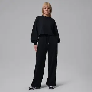 JORDAN Flight Fleece Mod-crop Crew-neck Sweatshirt