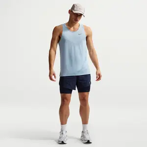 Nike Stride Dri-fit Adv Running Tank Top - Blue