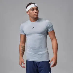 JORDAN Sport Dri-fit Short-sleeve Base Layer Top - Grey
