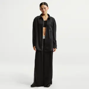 Nike Sportswear Oversized Satin Long-sleeve Top