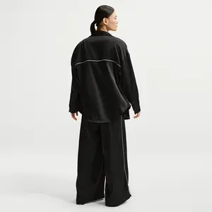 Nike Sportswear Oversized Satin Long-sleeve Top
