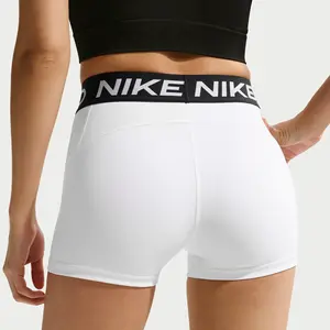 Nike Pro Mid-rise 3" Biker Shorts - White