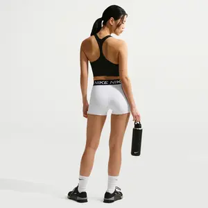 Nike Pro Mid-rise 3" Biker Shorts - White