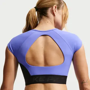 Nike Pro Sculpt Medium-support Padded Short-sleeve Sports Bra
