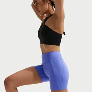Nike Universa High-waisted 5" Biker Shorts With No Front Seam - Blue
