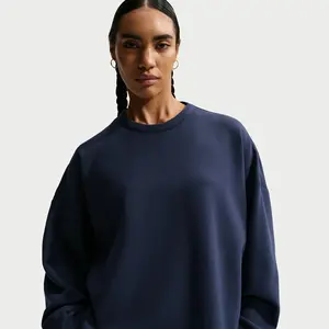 Nike 24.7 Impossiblysoft Dri-fit Oversized Crew-neck Top - Blue