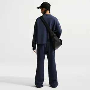 Nike 24.7 Impossiblysoft Dri-fit Oversized Crew-neck Top - Blue