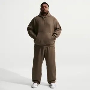 Nike Solo Swoosh Pullover Hoodie - Brown