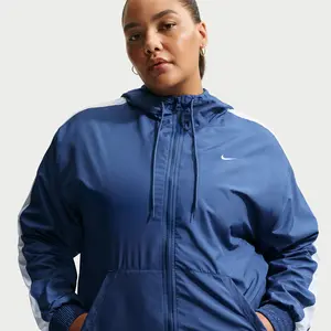 Nike Sportswear Classic Wovens Loose Uv Hooded Jacket - Blue