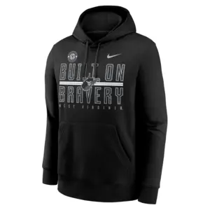 Nike West Virginia Built On Bravery Club College Pullover Hoodie - Black