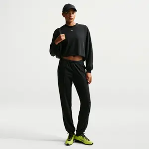 Nike Sportswear Chill Terry Oversized Crew-neck Sweatshirt - Black