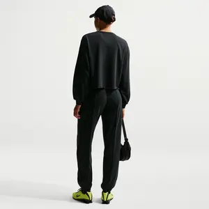 Nike Sportswear Chill Terry Oversized Crew-neck Sweatshirt - Black