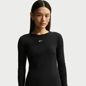 Nike Sportswear Tight Long-sleeve Ribbed T-shirt - Black