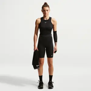 Nike Dri-fit Cropped Tank Top - Black