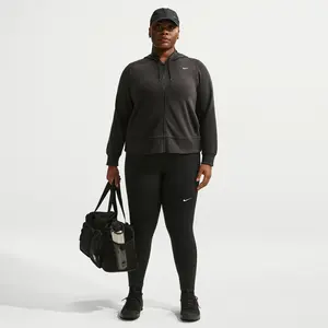 Nike One High-waisted 7/8 Leggings With Pockets Plus Size - Black