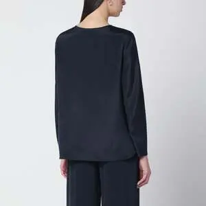 Max Mara Silk-blend Blouse - Blue