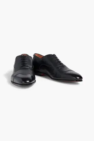 Santoni Leather Oxford Shoes