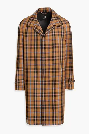 Dunhill Checked Gabardine Coat