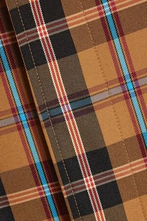 Dunhill Checked Gabardine Coat