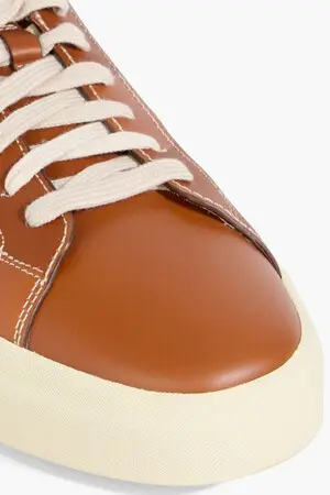 Santoni Leather Sneakers - Light Brown