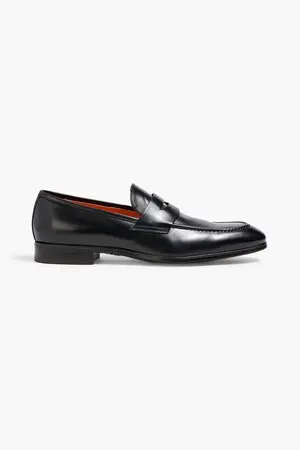 Santoni Gavin Leather Penny Loafers