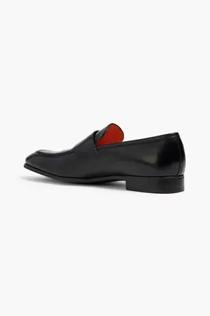 Santoni Gavin Leather Penny Loafers