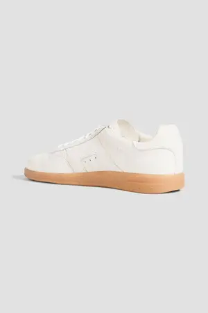 Santoni Dbs Olympic Pebbled-leather Sneakers
