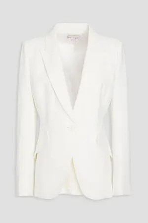 Alexander McQueen Crepe Blazer - White