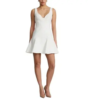 Bcbgmaxazria Solid Godet Dress