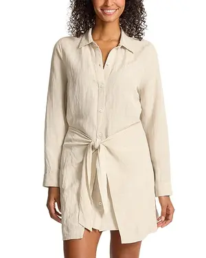 Tommy Bahama St. Lucia Sarong Shirtdress Cover Up - Twill