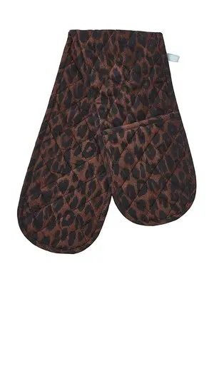DAMSON MADDER Double Oven Glove In Brown