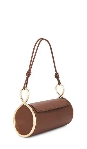 Cult Gaia Dahlia Shoulder Bag - Saddle