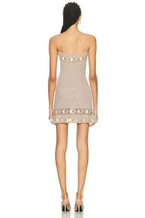 MIRROR PALAIS 3d Flower Mini Dress