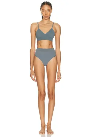 LDMA High Sculpt Seamless Thong In Grey