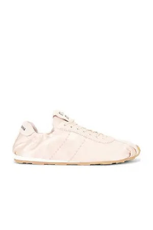Miu Miu Plume Raso Sneaker - Cipria