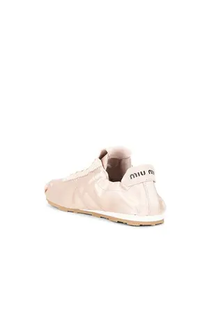 Miu Miu Plume Raso Sneaker - Cipria