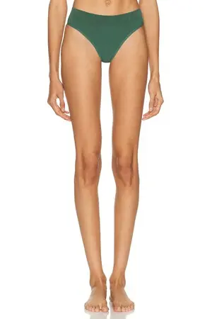 LDMA Low Hide Thong - Forest Green