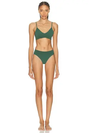 LDMA Low Hide Thong - Forest Green