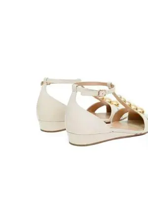 Chloé Ball Detail Sandals - Neutrals