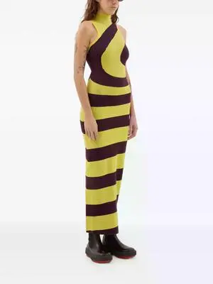 Sunnei High-neck Striped Tank Dress