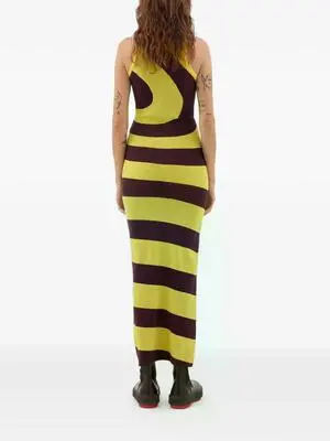Sunnei High-neck Striped Tank Dress