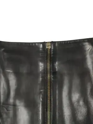 Dior Leather Zip-up Skirt