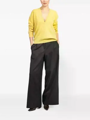 Frenckenberger Johnny V-neck Sweater - Yellow