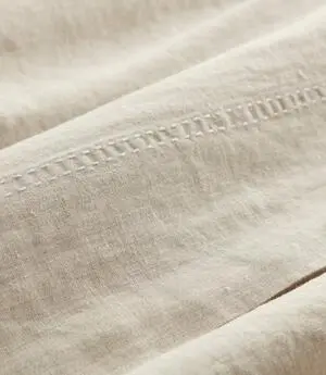 PEACOCK ALLEY European Washed Linen Sheet Set - Sky