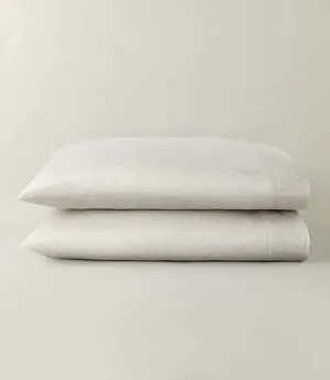 PEACOCK ALLEY European Washed Linen Pillowcases - Sky