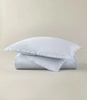 PEACOCK ALLEY European Washed Linen Duvet Cover - Sky
