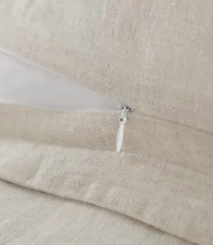 PEACOCK ALLEY European Washed Linen Duvet Cover - White