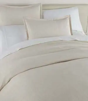 PEACOCK ALLEY European Washed Linen Duvet Cover - White